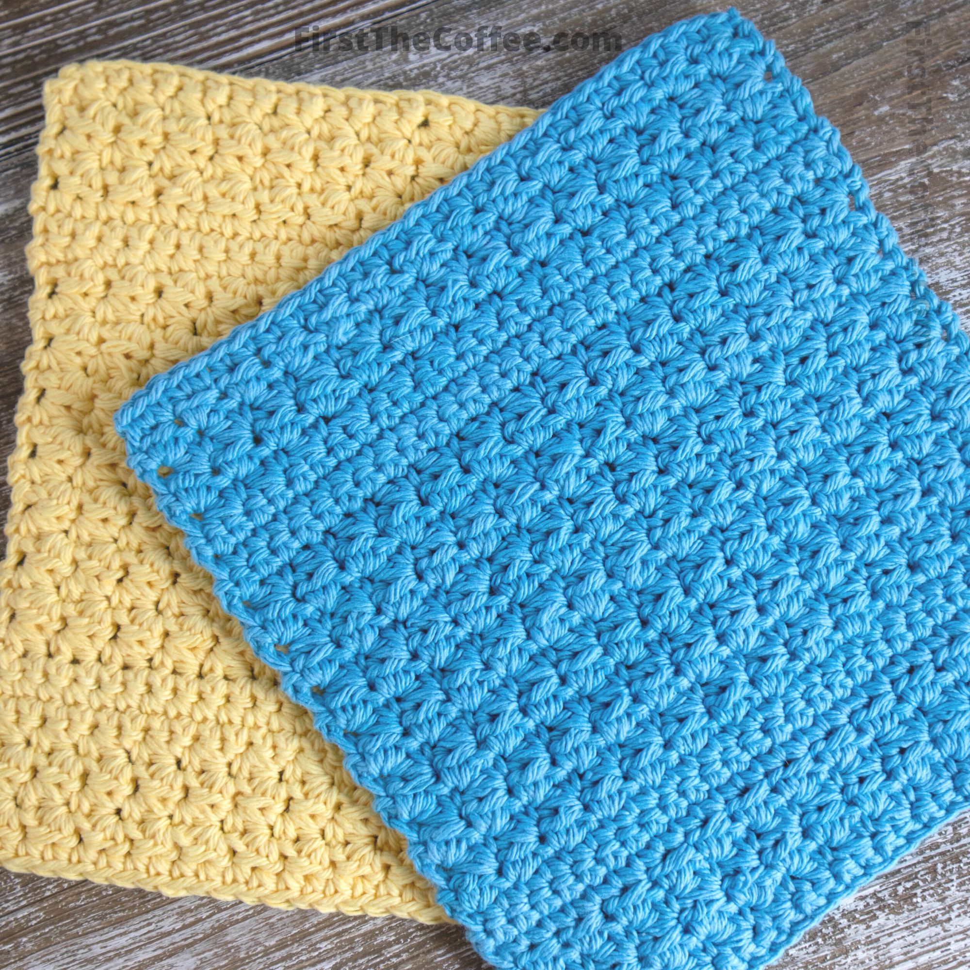 SC + HDC Combo Crochet Dishcloth Pattern | The Sammy Dishcloth - First ...